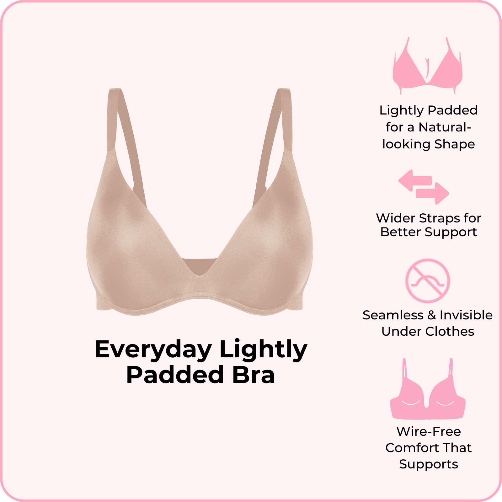 Lightly Padded Wireless Bra for Everyday Wear | BOOMBA – BOOMBA PH